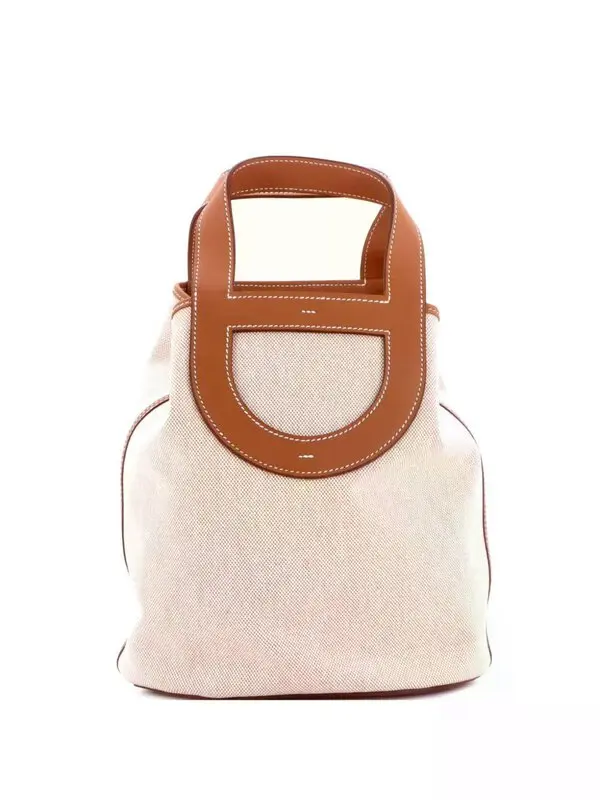 Hermès In-the-loop Bag Canvas With Swift 23 Bucket Bag - Brown