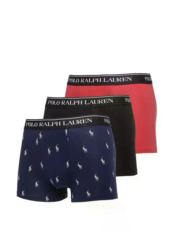 Polo Ralph Lauren Logo-waistband Briefs Set - Blue