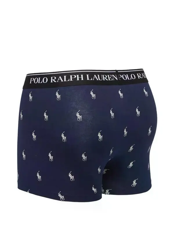 Polo Ralph Lauren Logo-waistband Briefs Set - Blue