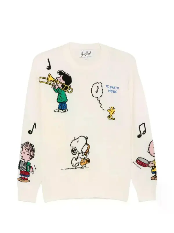 MC2 SAINT BARTH X Peanuts Snoopy Sweater - Neutrals
