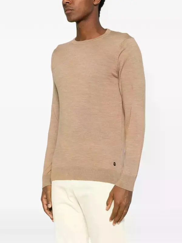 CARDUCCI Logo-embroidered Wool Sweater