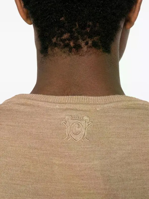 CARDUCCI Logo-embroidered Wool Sweater