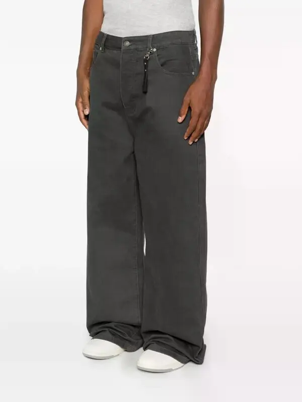 DAGGER Logo-patch Wide-leg Jeans