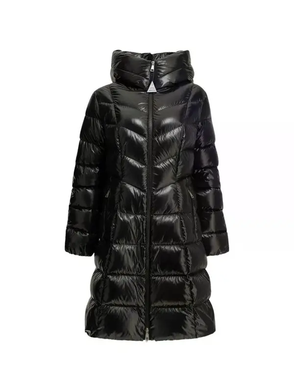Moncler Marusse Hooded Mid-length Down Jacket - Black