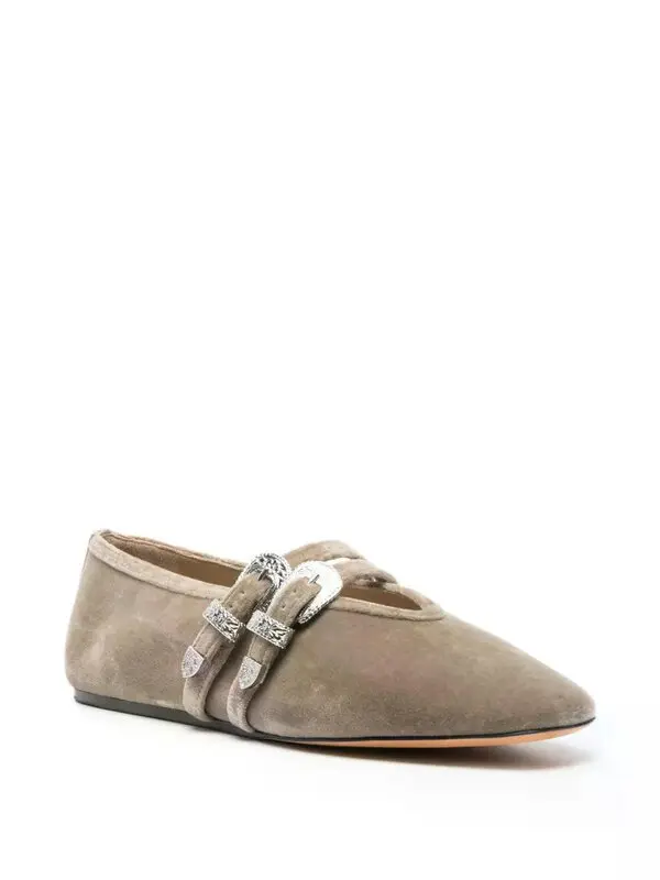 Le Monde Beryl Claudia Velvet Ballet Flats