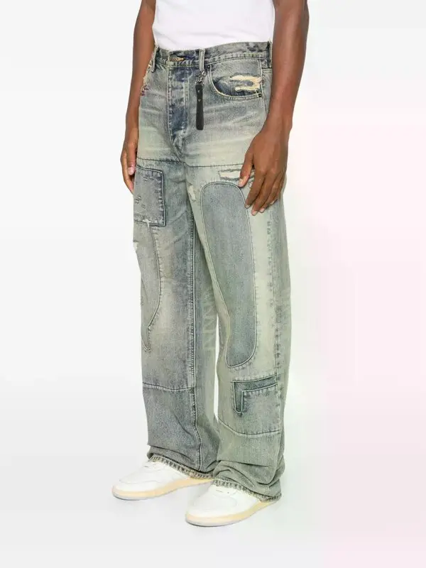 DAGGER Mended-patchwork Jeans