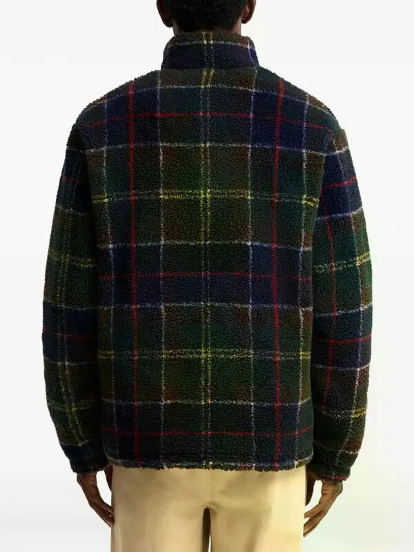 Barbour Tartan Half-zip Fleece Sweatshirt