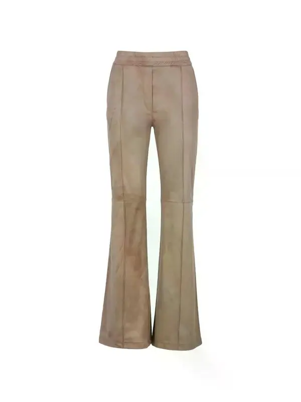 D.exterior Seam-detail Flared Trousers - Neutrals