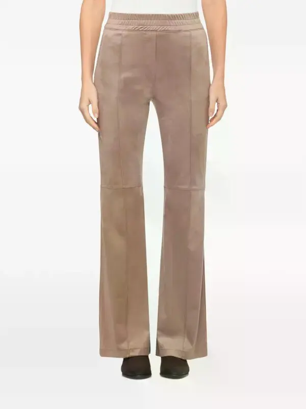 D.exterior Seam-detail Flared Trousers - Neutrals