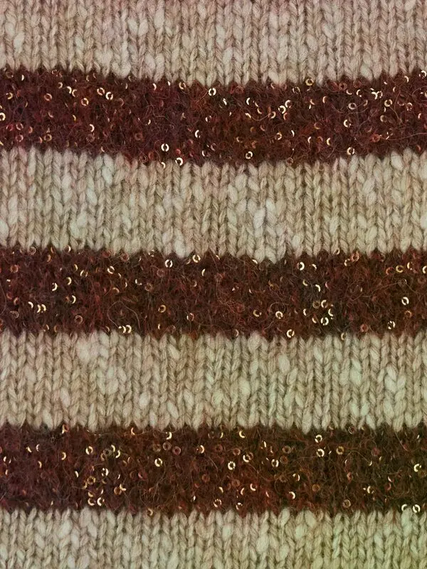 Brunello Cucinelli Sequin-embellished Striped Sweater