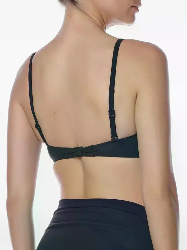 GOTTEX Geometric-print Bandeau Bikini Top