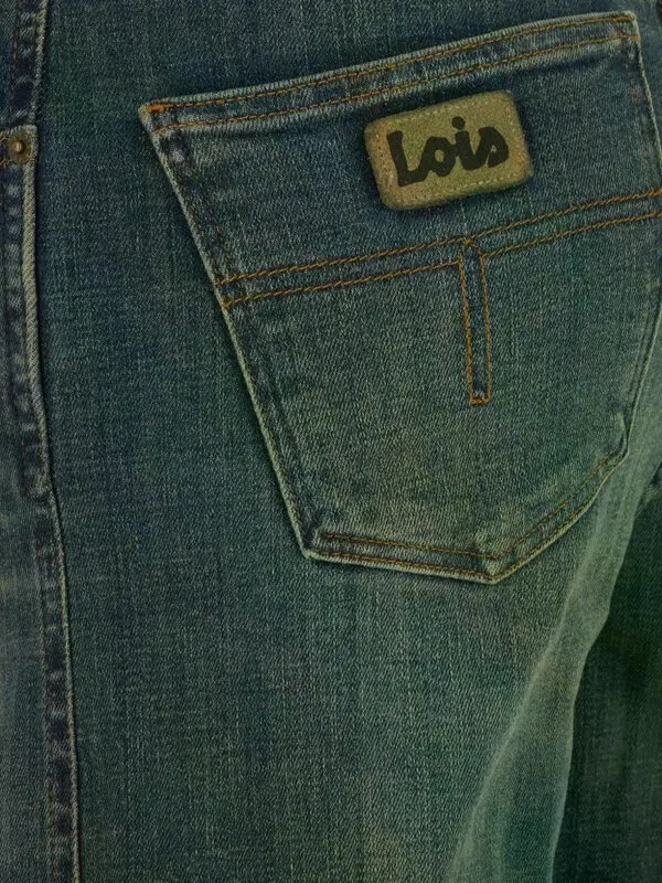 LOIS Faded Flared Jeans - Blue