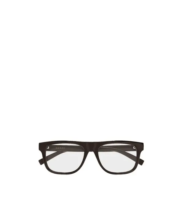 Gucci Rectangular Frame Glasses - Brown