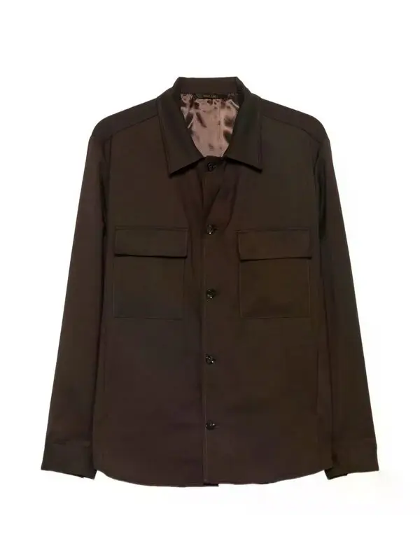 BRIGLIA 1949 Button-up Shirt Jacket - Brown