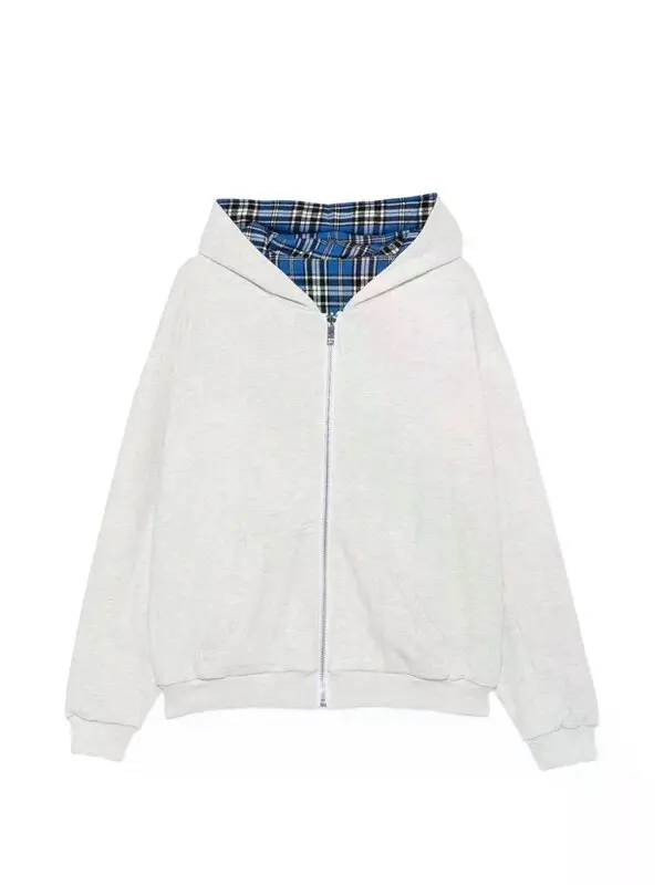 DAGGER Reversible Logo-patch Hoodie - Grey