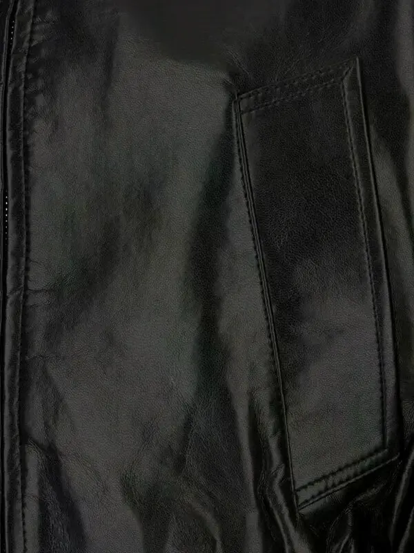 AGOLDE Leather Bomber Jacket