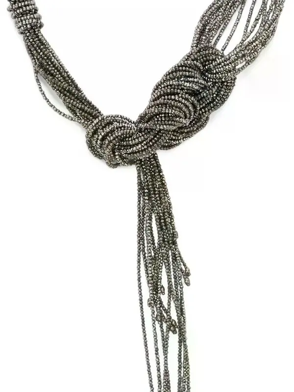Brunello Cucinelli Beaded Knotted Necklace