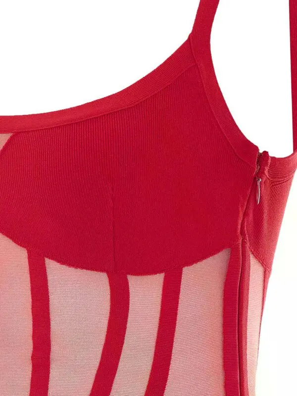 Elisabetta Franchi Knit Bustier Dress