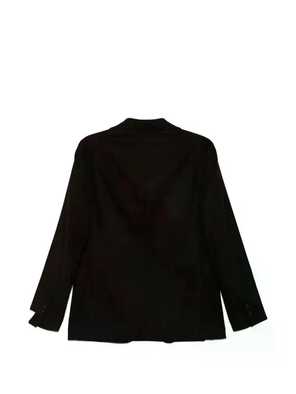 Caruso Check-pattern Single-breasted Blazer