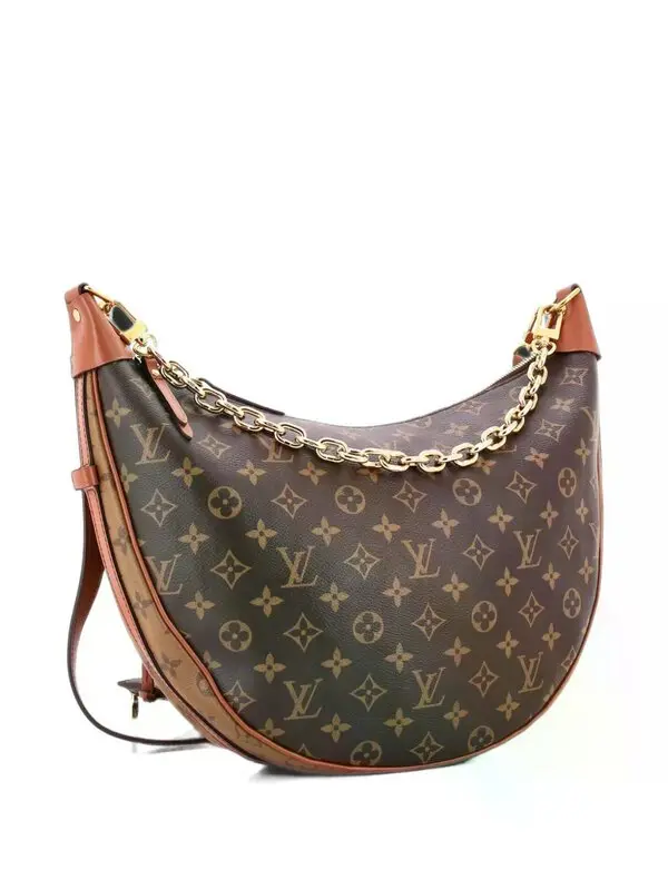 LOUIS VUITTON Loop Reverse Monogram Canvas Hobo Bag