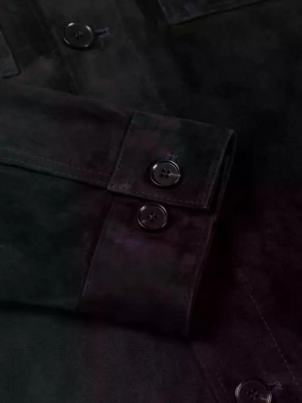 ARMA Suede Button-up Shirt Jacket