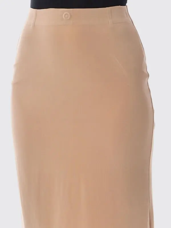 MAISON MARGIELA Abstract Print Cupro Midi Pencil Skirt
