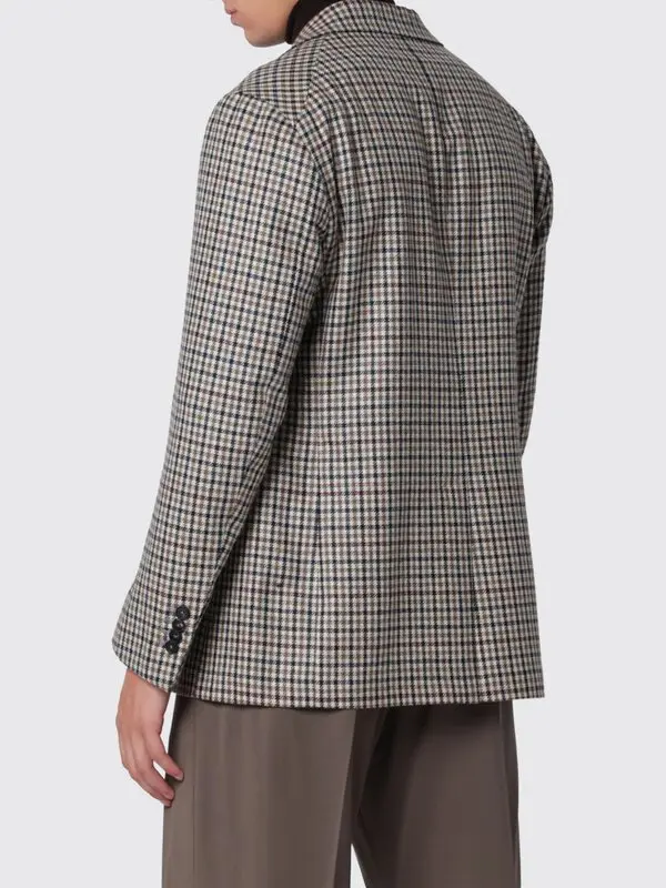 Tagliatore Single-breasted Houndstooth Blazer In Super 110's Virgin Wool