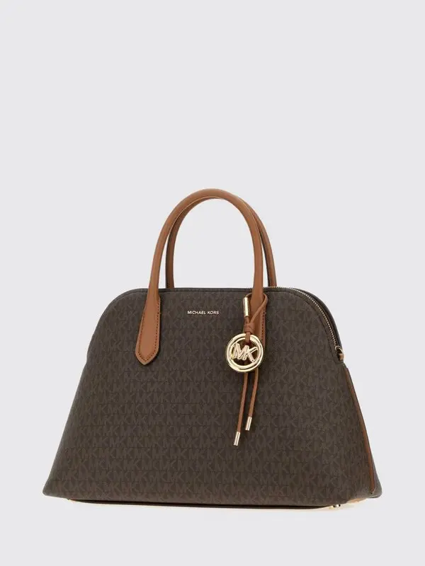 Michael Kors Freddie Dome Coated Cotton Handbag With Mk Monogram