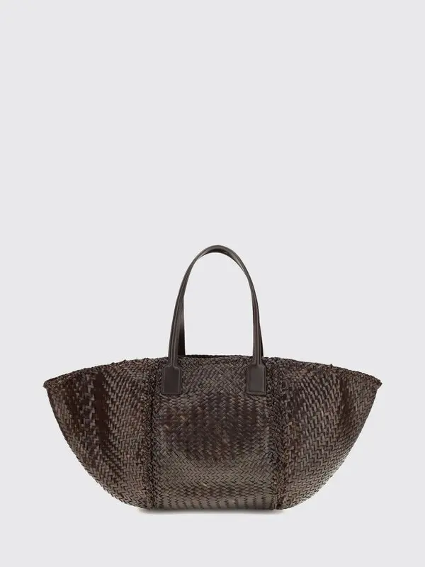 Dragon Diffusion Teresa Large Woven Calfskin Leather Tote Bag - Brown