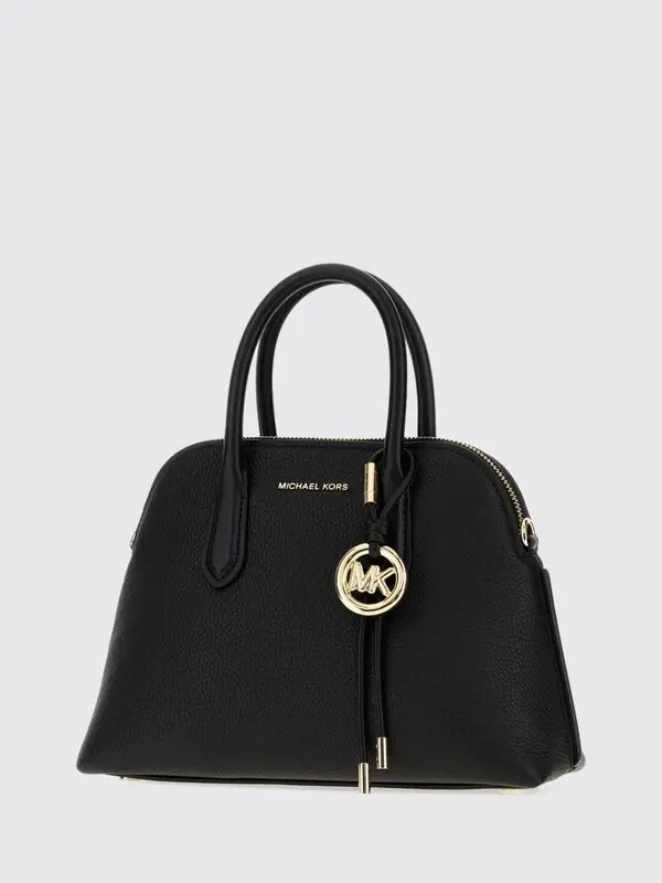 Michael Kors Freddie Dome Grained Leather Handbag With Double Handle