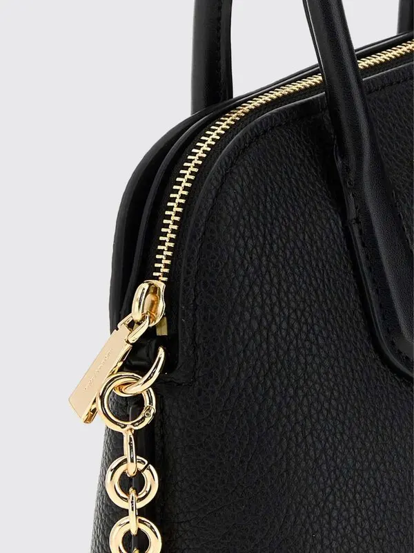 Michael Kors Freddie Dome Grained Leather Handbag With Double Handle