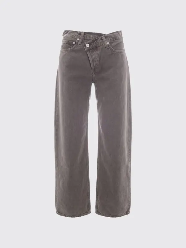 AGOLDE Arc Criss Cross Mid-rise Baggy Jeans In Cotton Denim