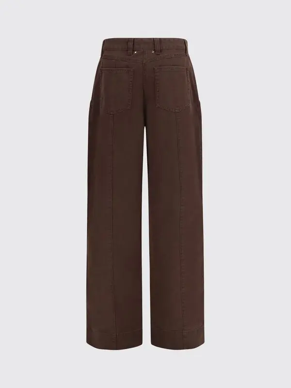 GOLDEN GOOSE Raphaela Mid-rise Straight-leg Cotton Trousers - Grey
