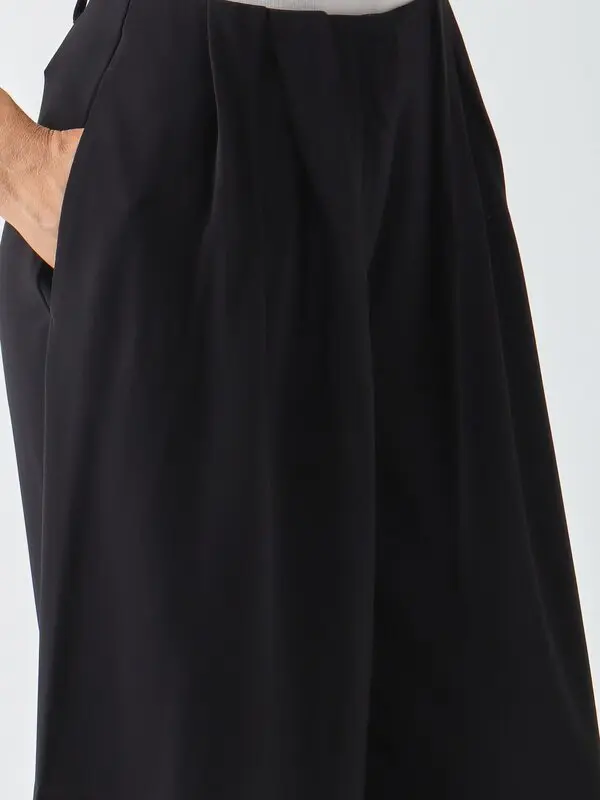 Max Mara Pleated Wide-leg Palazzo Trousers In Stretch Viscose