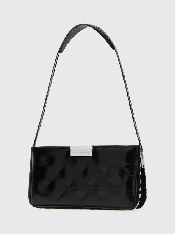 Alexander Wang Siren Crinkled Calfskin Leather Shoulder Bag