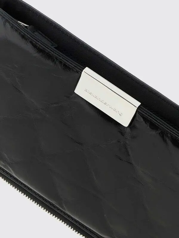 Alexander Wang Siren Crinkled Calfskin Leather Shoulder Bag