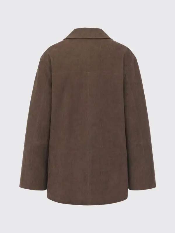 Max Mara Suede Lambskin Shirt Jacket With Pockets