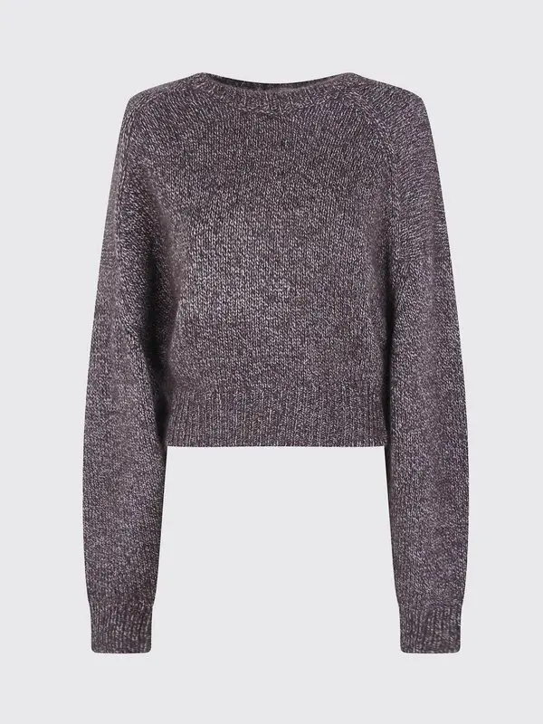 MRZ Mohair Wool Blend Crewneck Jumper With Ribbed Edges
