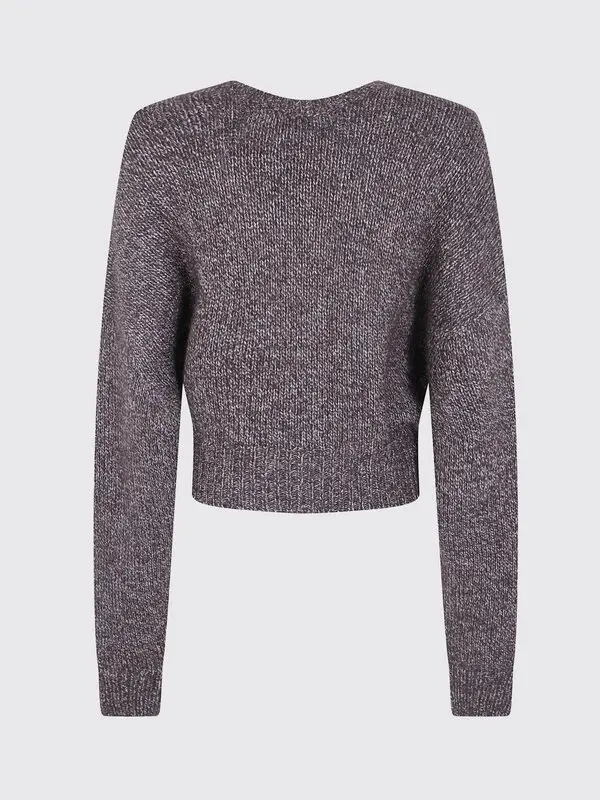 MRZ Mohair Wool Blend Crewneck Jumper With Ribbed Edges