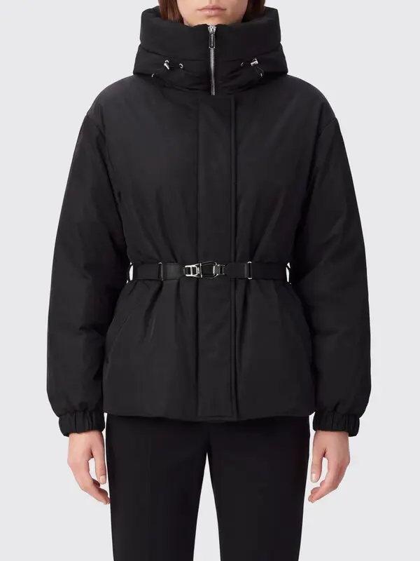 MOORER Glarea Quilted Waterproof Polyester Short Down Jacket With Hood - Black