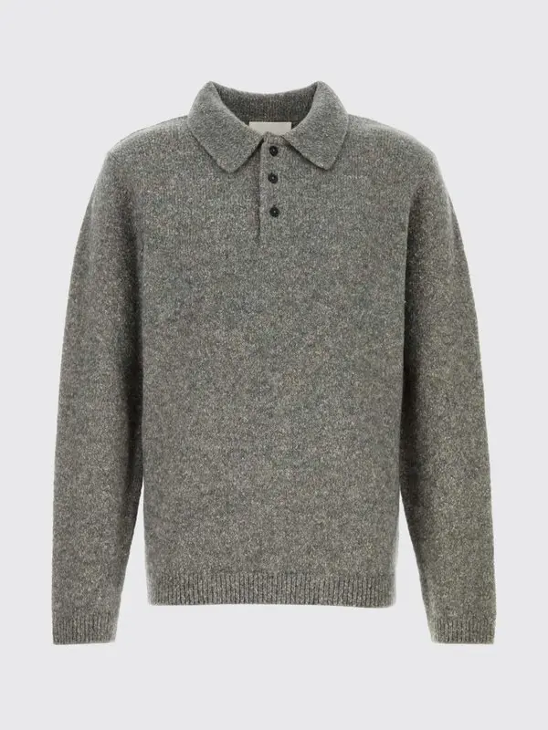 Closed Long-sleeved Knit Polo In A Recycled Cotton Blend