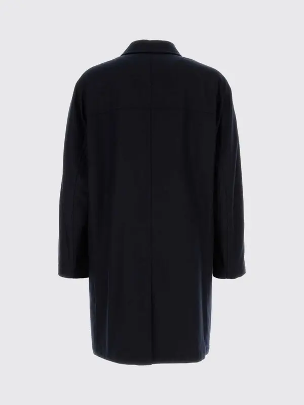 Brioni Single-breasted Knee-length Coat In Cashmere With Concealed Fastening