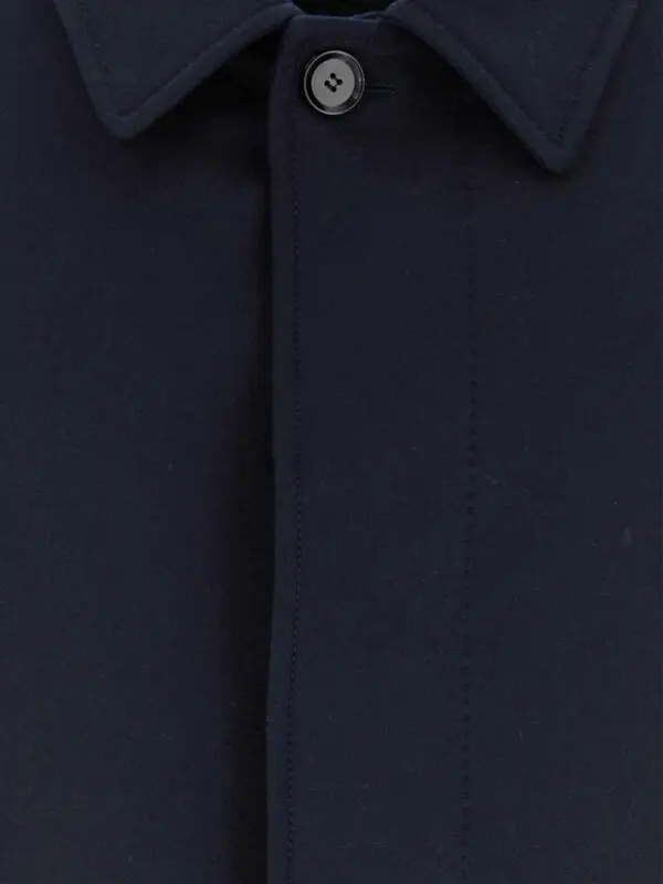 Brioni Single-breasted Knee-length Coat In Cashmere With Concealed Fastening