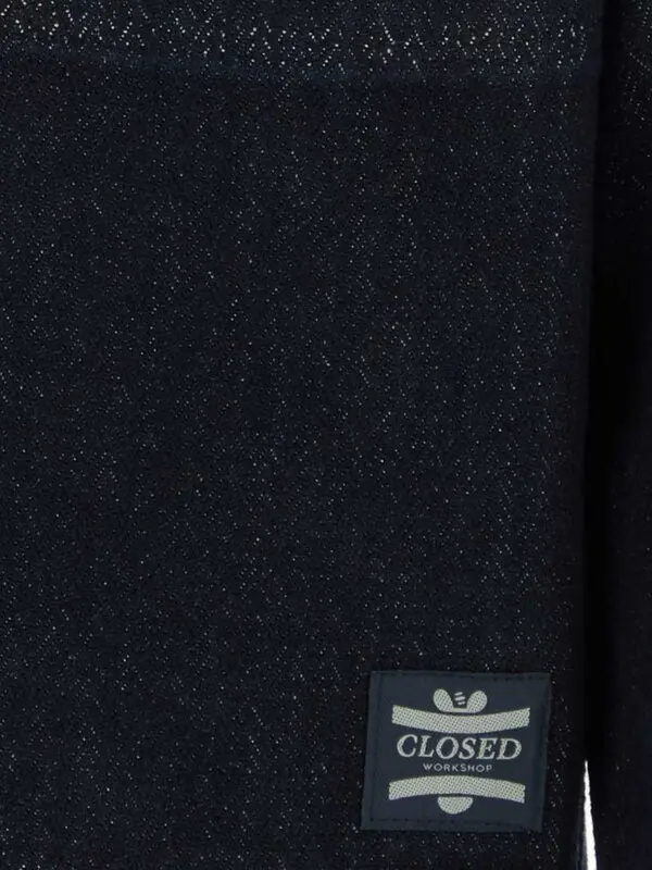 Closed Denim Jacket In Recycled Cotton With Classic Collar