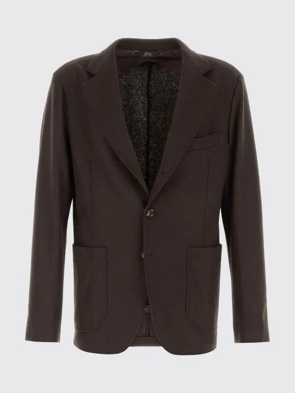 Brioni Single-breasted Blazer In Pure Cashmere With Peak Lapels
