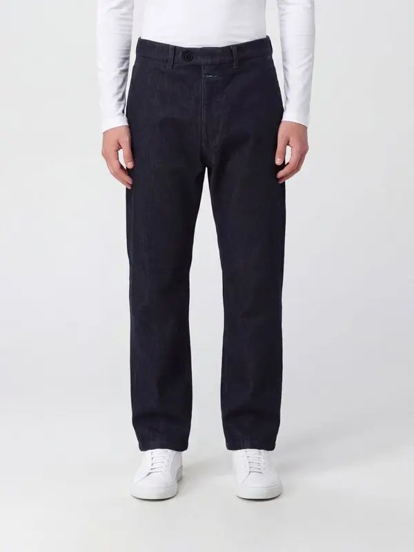 Closed Wide Leg Jeans In Recycled Cotton Denim With Belt Loops - Blue