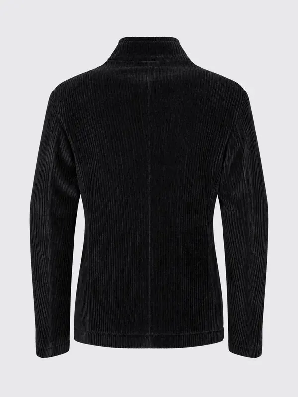 Emporio Armani Asymmetrical Velvet Jacket With High Neck