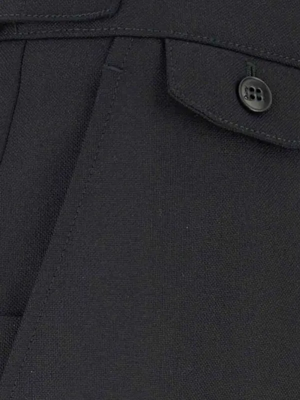 Brioni Slim Fit Pleated Tailored Trousers In Pure Wool