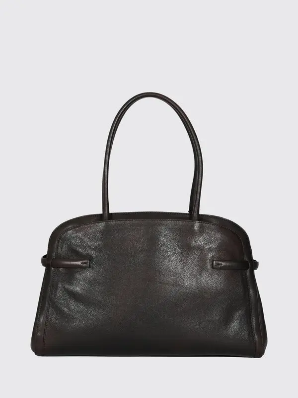 Orciani Large Aura Calfskin Shoulder Bag With Double Handle