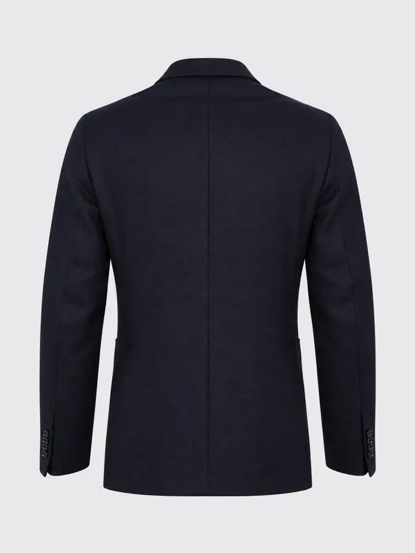 Tagliatore Single-breasted Pure Virgin Wool Blazer With Peak Lapels